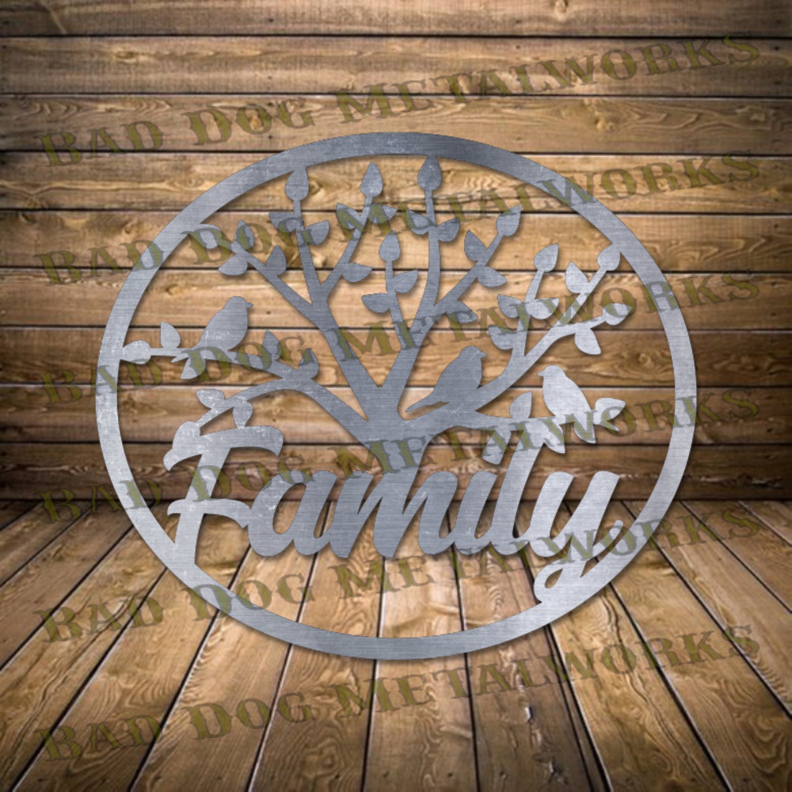 Family Tree Svg/dxf - Bad Dog Metalworks Digital Download - Laser CNC ...