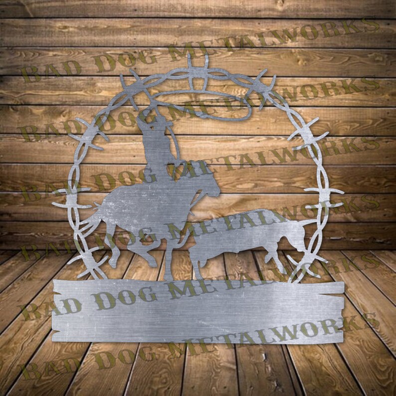 Rodeo Monogram Dxf/svg Bad Dog Metalworks Digital Download - Etsy