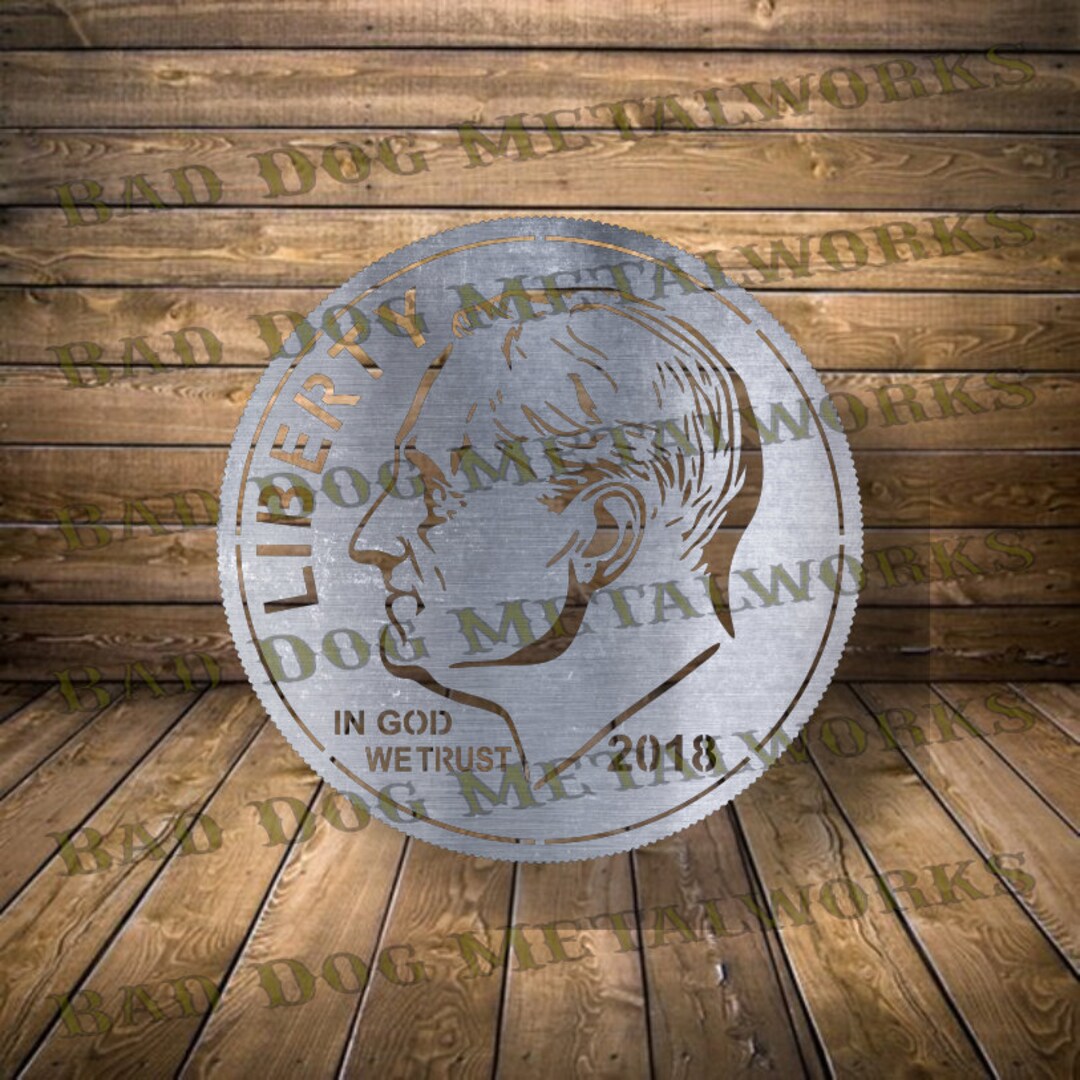 Dime Svg/dxf - Bad Dog Metalwork Digital Download - Laser CNC Plasma ...