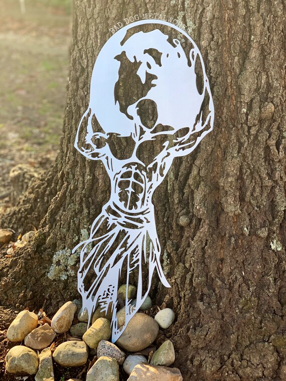 Atlas Man Holding the World Strong Man Metal Wall Art Bad - Etsy France