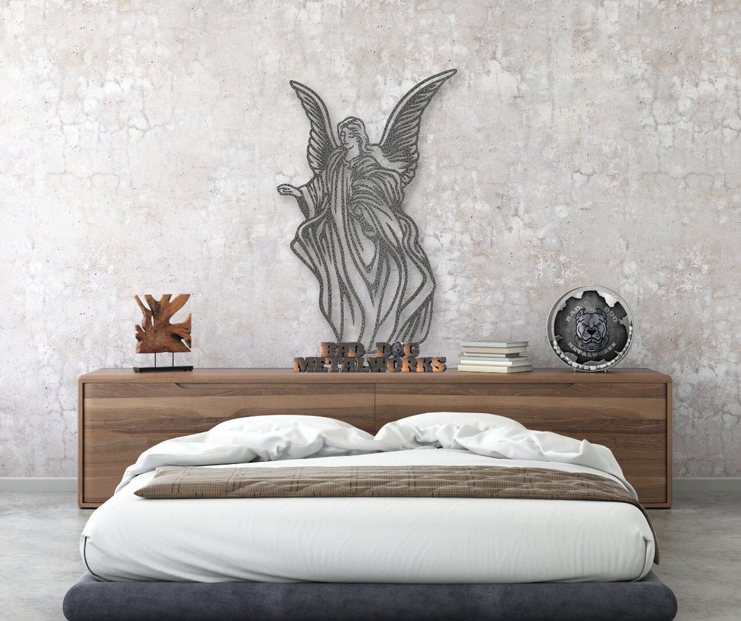 Guardian Angel Metal Wall Art Bad Dog Metalworks Home Decor - Etsy