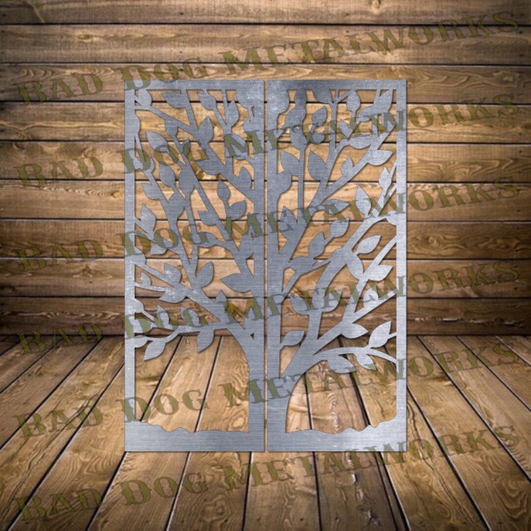 Tree Panels Dxf/svg - Bad Dog Metalworks Digital Download - Laser CNC ...