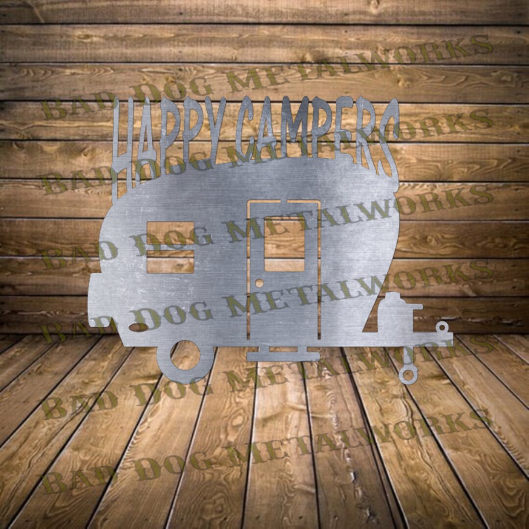 Happy Campers RV Svg Dxf Digital Download Laser Cut Files CNC Plasma ...