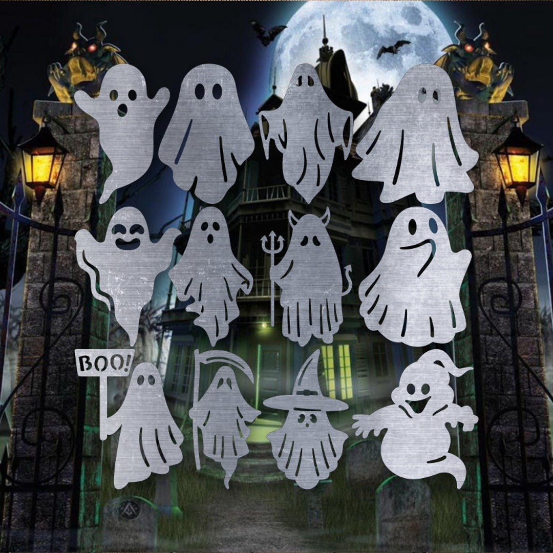 Halloween Ghosts Svg/dxf Files Bad Dog Metalworks Digital Download ...