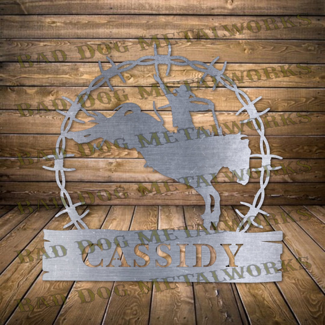 Rodeo Monogram Dxf/svg - Bad Dog Metalworks Digital Download - Laser ...
