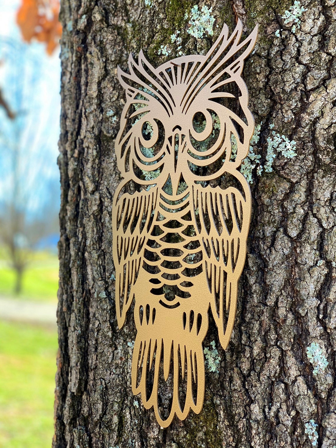 Owl Metal Art Bad Dog Metalworks Home Decor Garden Decor - Etsy
