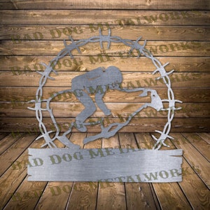 Mutton Busting Monogram Dxf/svg - Bad Dog Metalworks Digital Download ...