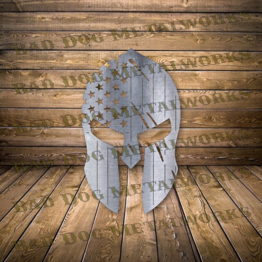Patriotic Spartan Svg/dxf - Bad Dog Metalworks Digital Download - Laser ...