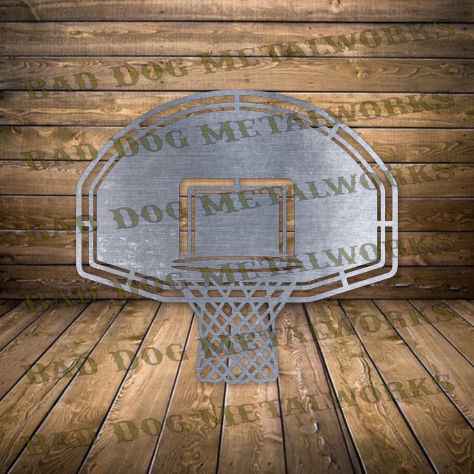 Basketball Goal Svg/dxf Bad Dog Metalworks Digital Download - Etsy
