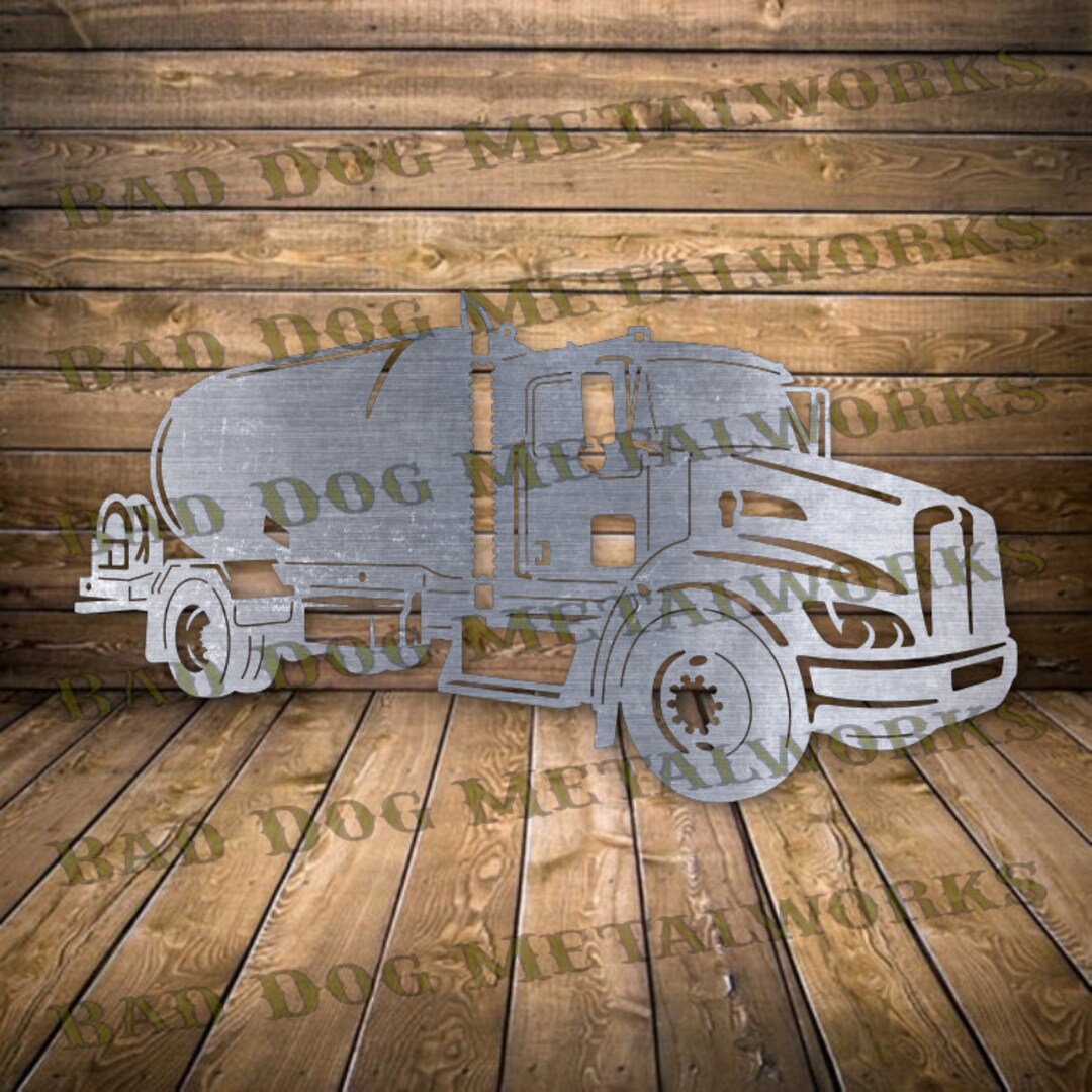 Propane Delivery Truck Svg/dxf - Bad Dog Metalworks Digital Download ...
