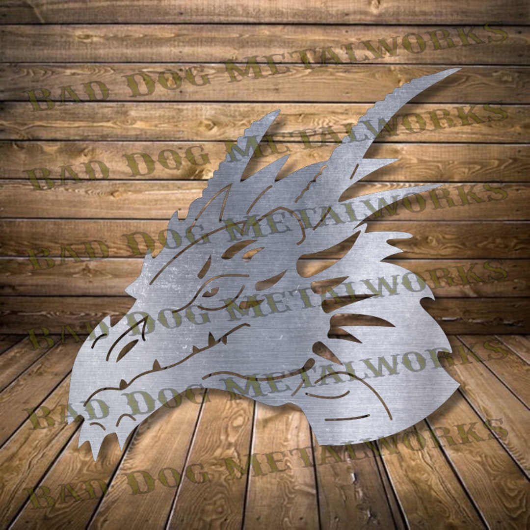 Dragon Head Dxf/svg - Bad Dog Metalworks Digital Download - Laser CNC ...