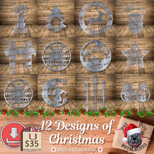 North Pole Post Dxf/svg Bad Dog Metalworks Digital Download - Etsy