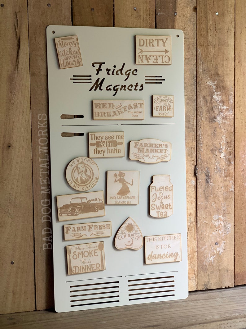 Retro Refrigerator Magnet Display for Storefront or Booth | Etsy