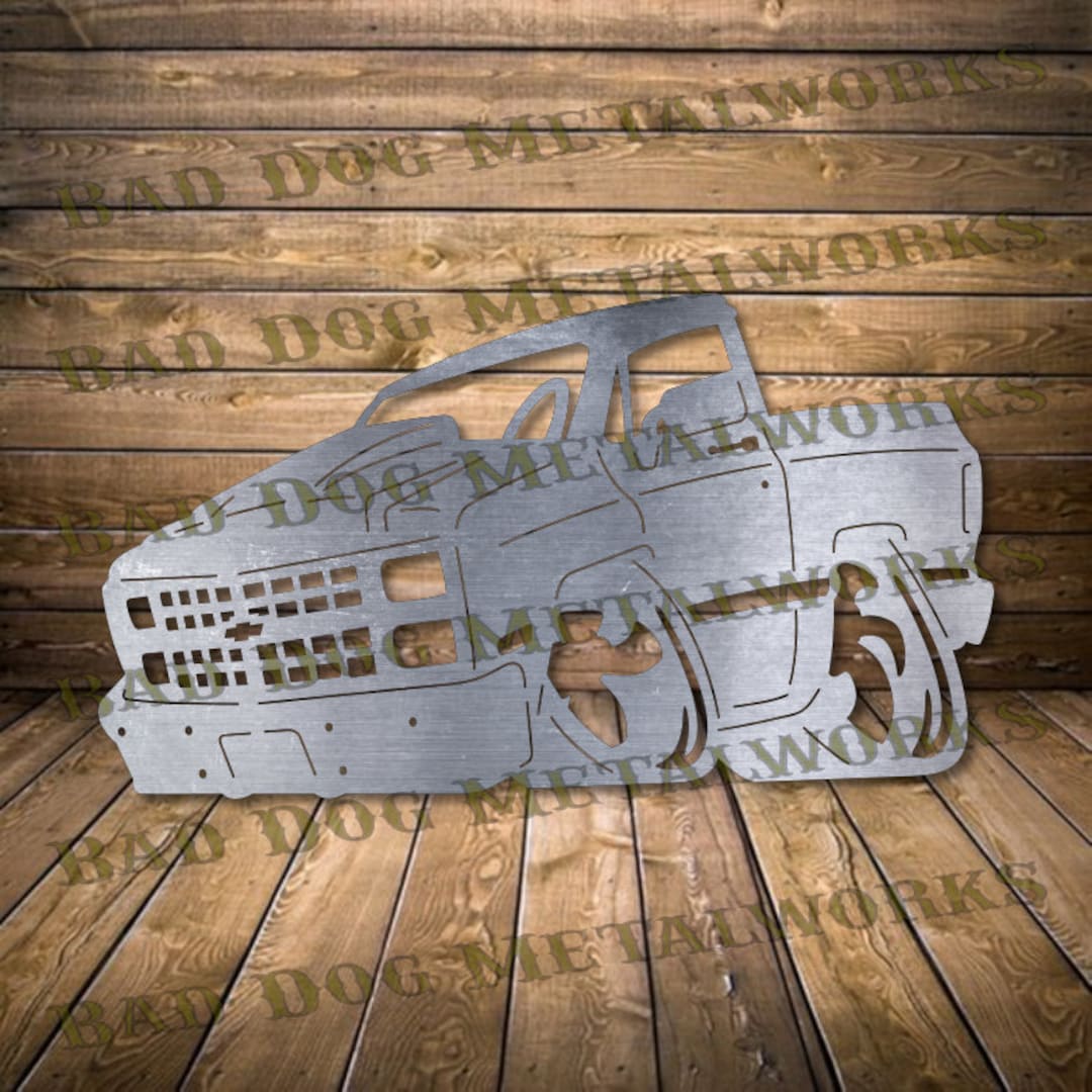 1986 Chevy Truck Dxf/svg - Bad Dog Metalworks Digital Download - Laser ...