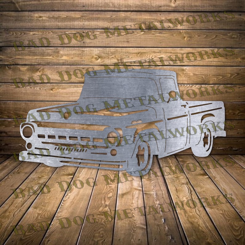 57 Ford F100 Pickup Truck Svg/dxf - Bad Dog Metalworks Digital Download ...