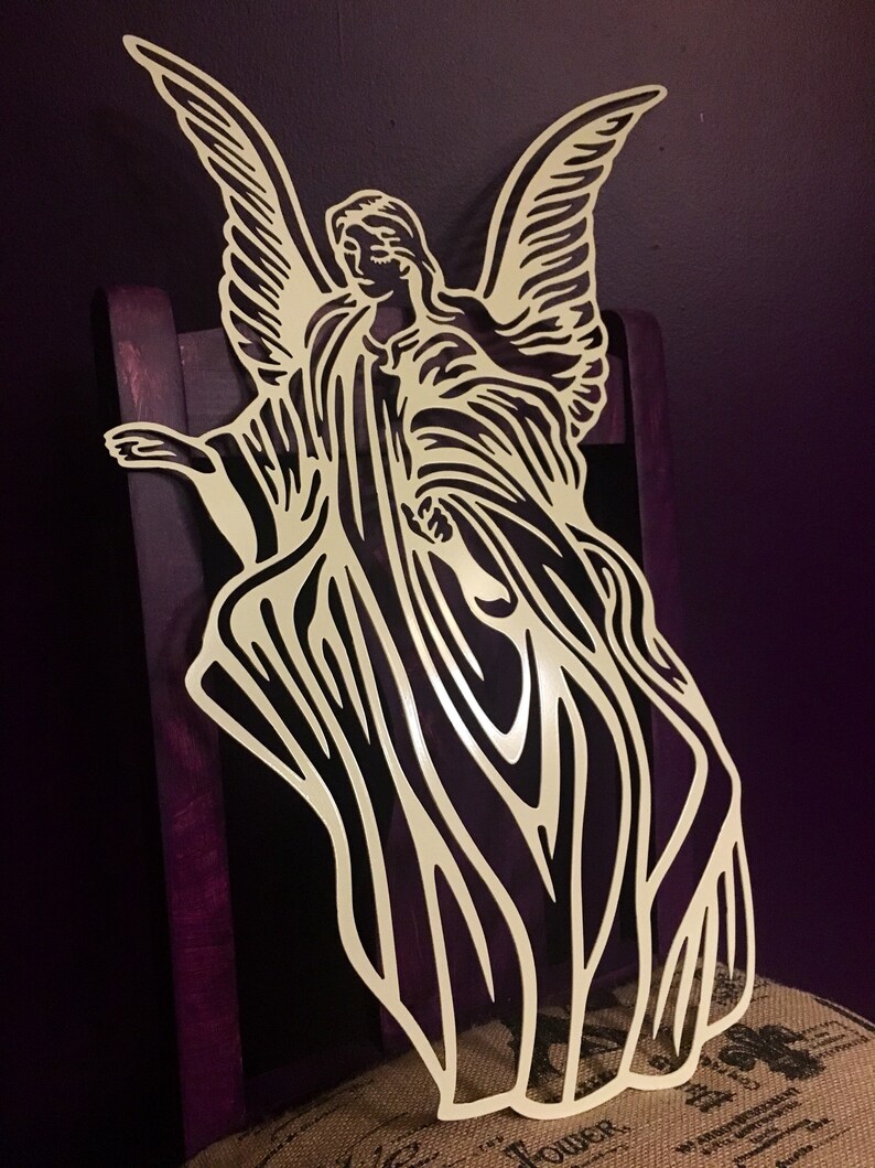 Guardian Angel Metal Wall Art Bad Dog Metalworks Home Decor | Etsy