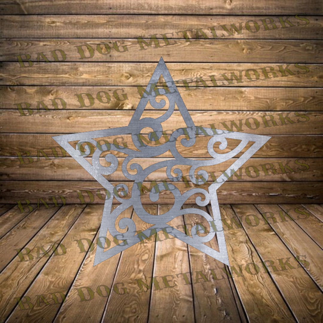 Christmas Star Dxf/svg Files - Bad Dog Metalworks Digital Download ...