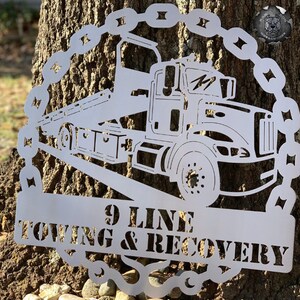 Rollback Tow Truck Monogram - Bad Dog Metalworks Home Décor ...