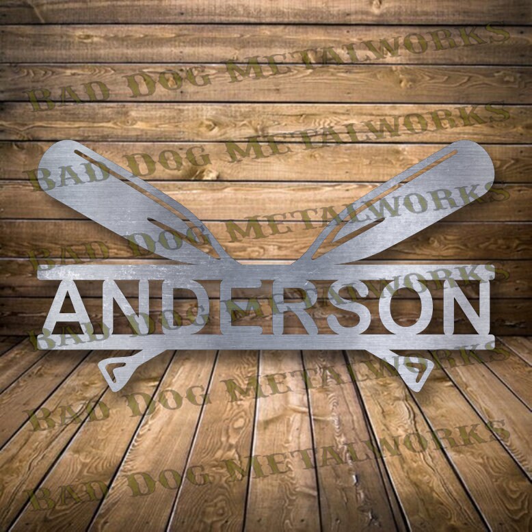 Oars Monogram Dxf/svg - Bad Dog Metalworks Digital Download - Laser CNC ...