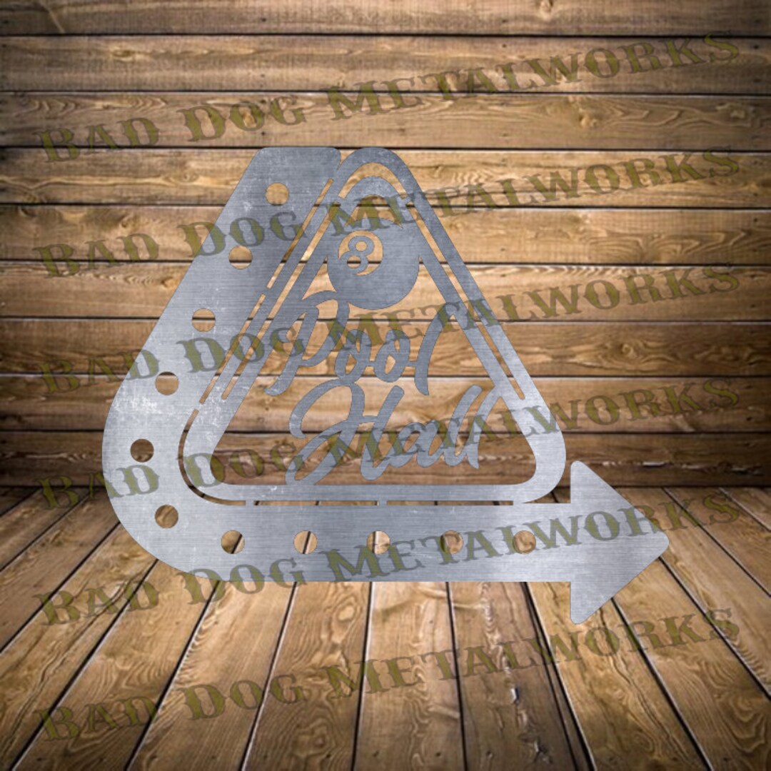 Eight Ball Pool Hall Dxf/svg - Bad Dog Metalworks Digital Download ...