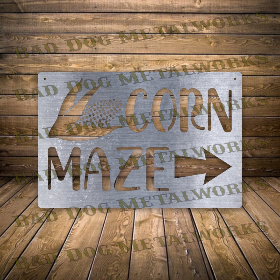 Corn Maze Dxf - Corn Maze Svg - Bad Dog Metalworks Digital Download ...