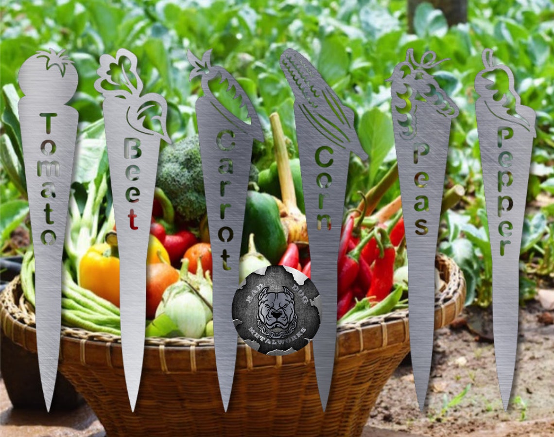 Vegetable Garden Stakes Herb Garden Stakes Garden Decor - Etsy Canada