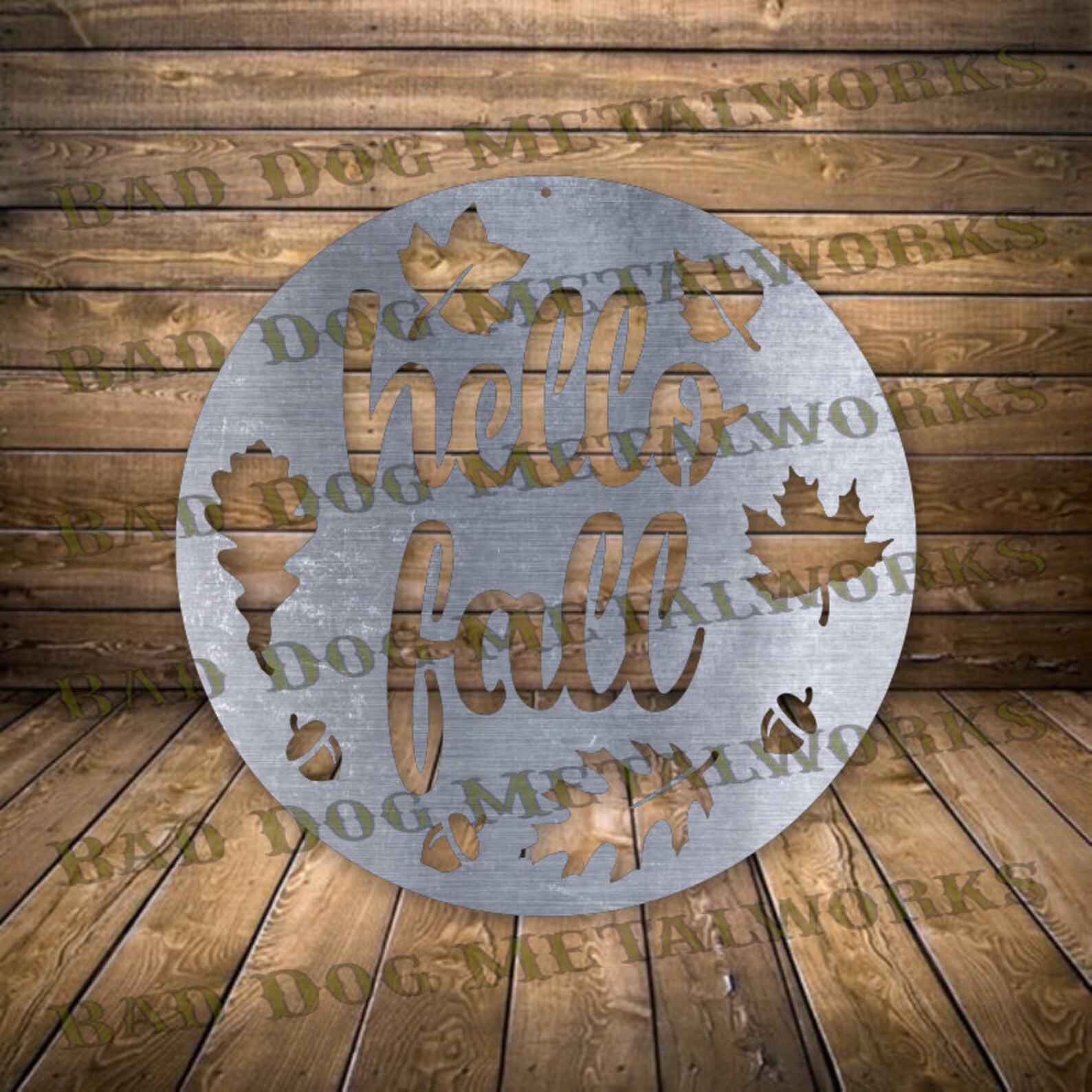 Hello Fall Svg/dxf - Bad Dog Metalworks Digital Download - Laser CNC ...