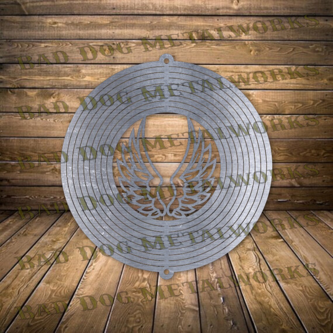 Angel Wings Wind Spinner Dxf Angel Wind Spinner Svg Bad - Etsy