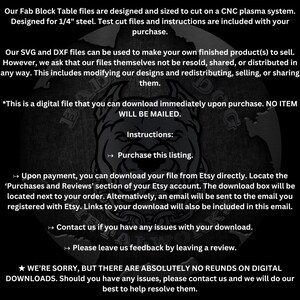 4 X 4 Bad Dog Fab Block Table - DXF - SVG - Welding Table Plans - CNC ...