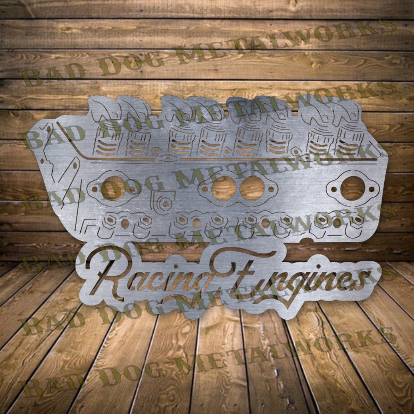 Cylinder Head Racing Engines DXF - SVG - Bad Dog Metalworks Digital ...