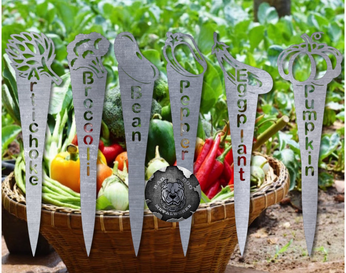 Vegetable Garden Stakes Herb Garden Stakes Garden Decor - Etsy Canada