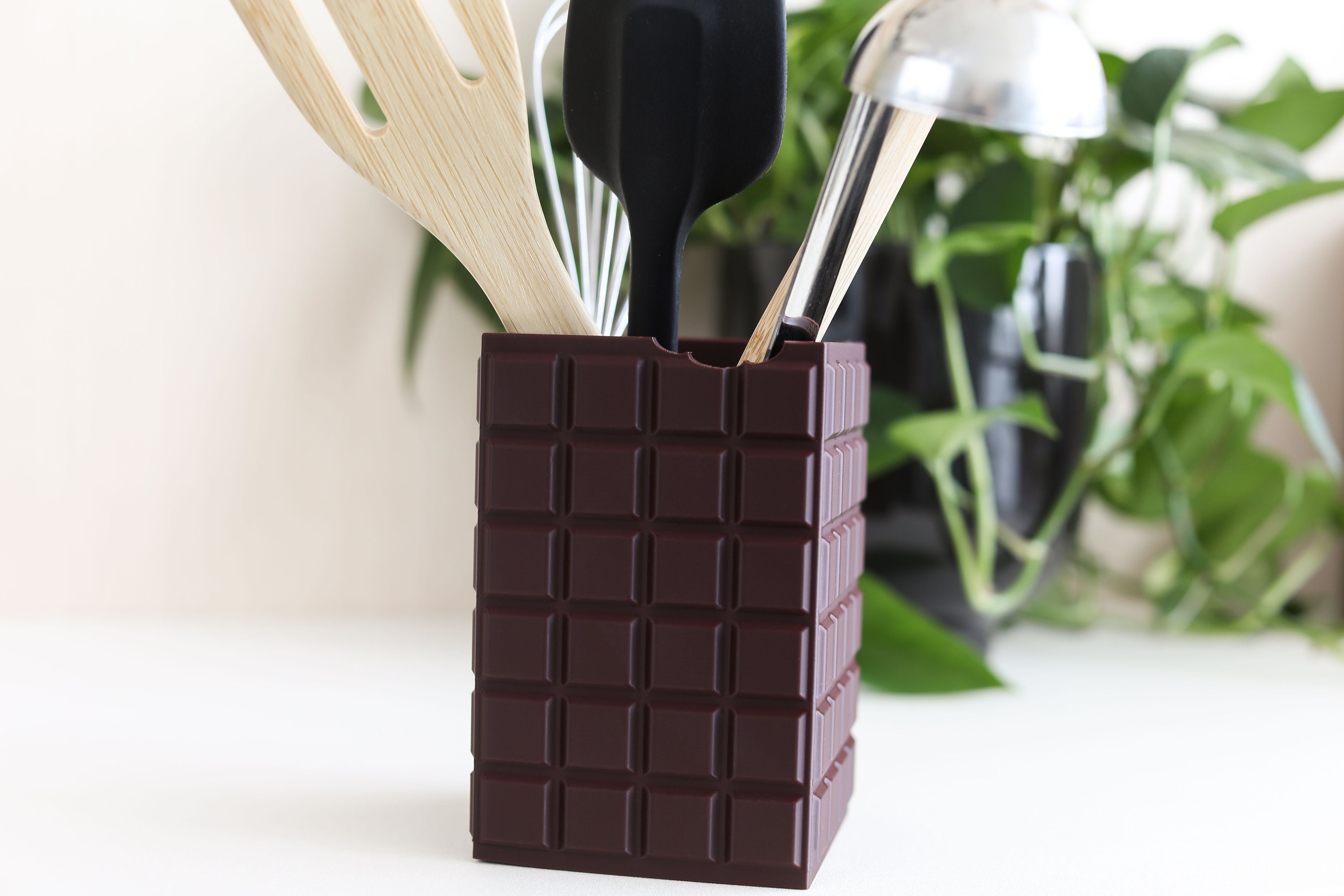 Unique Kitchen Utensil Holder Organizer Utensil Caddy | “smitten Dark ...