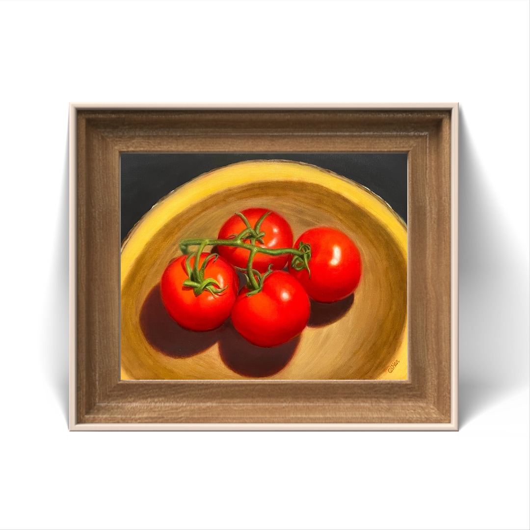 Tomato Fine Art Print From Original Oil Painting Luminous Food Themed ...