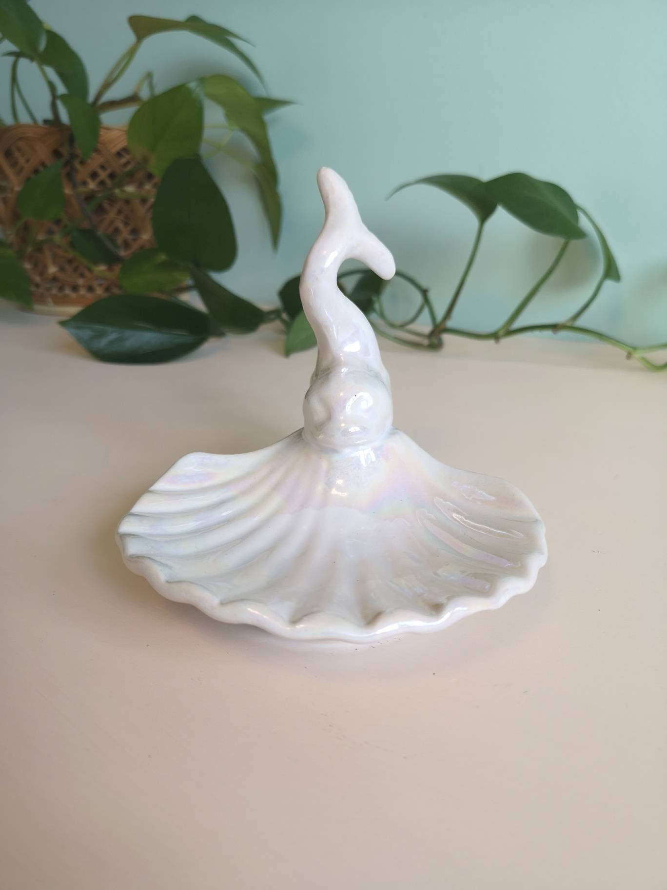 Home & Living Soap Dishes Bathroom Vintage Lusterware Sea Shell Soap ...