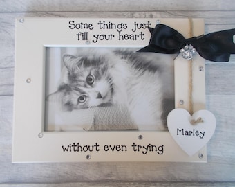 Cat photo frame | Etsy