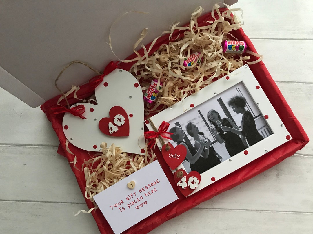 Personalised Handcrafted 40th Birthday Photo Frame Wooden Plaque Gift ...