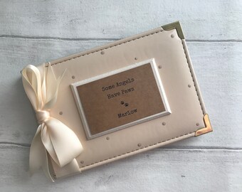 Cat/dog Memory Book, Personalised Pet Keepsake Album, Custom Cat/dog ...