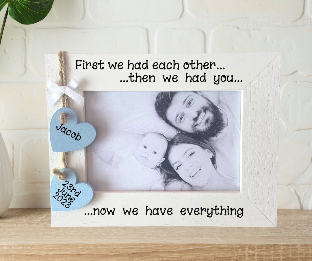 Personalised Mummy, Daddy and Baby New Family Baby Gift Handcrafted ...