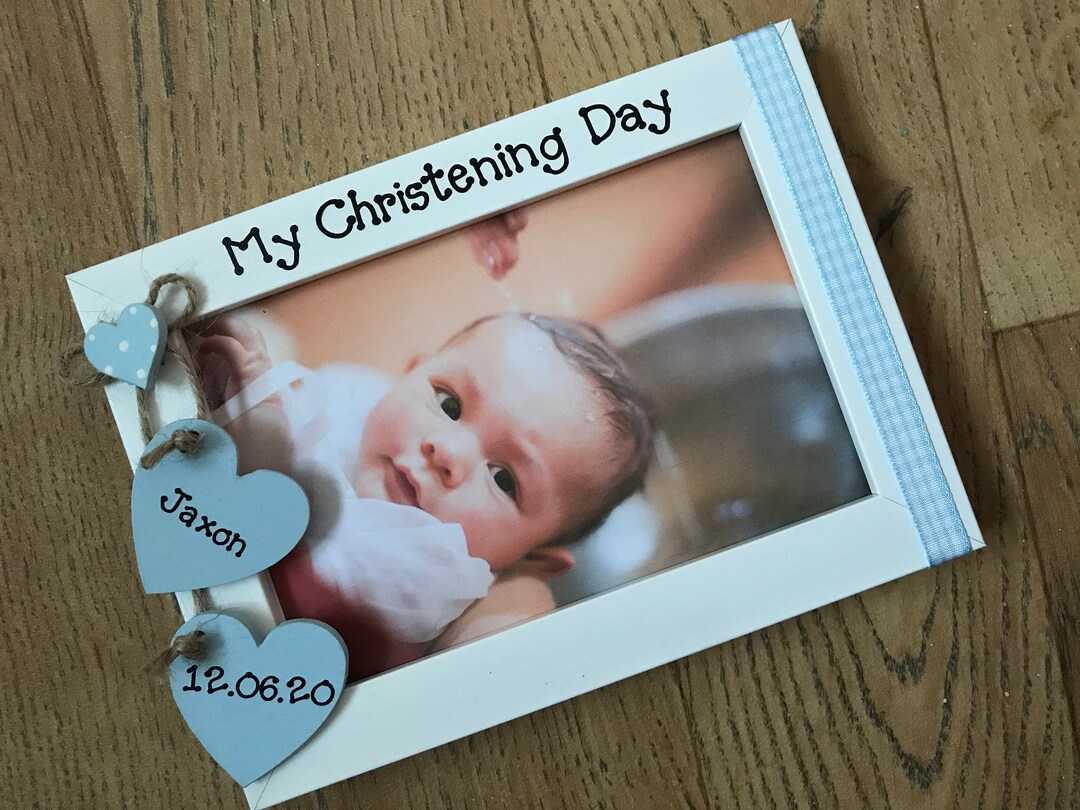Personalised Handcrafted My Christening Day Frame 6x4 Personalised ...