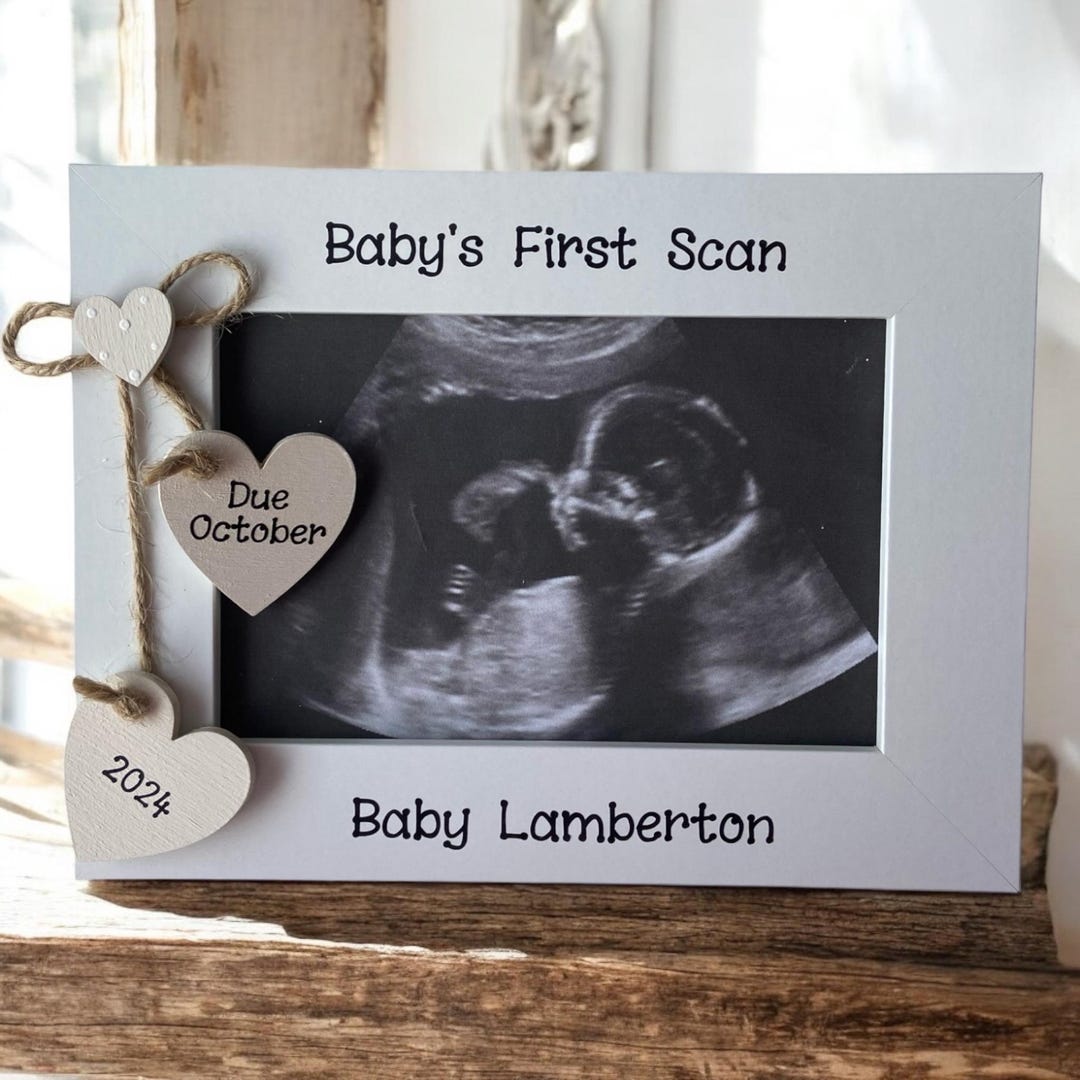 Personalised Baby First Scan Ultrasound Photo Frame New Parents ...