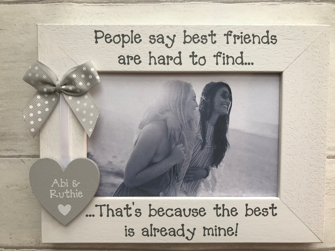 Personalised Friendship Best Friends Quote Birthday Gift Wooden ...