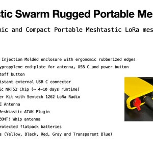 Meshtastic Swarm Rugged RAK NRF52 Handset Node With Lighted Power ...