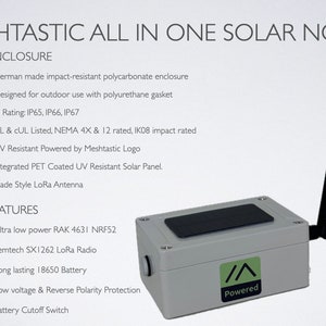 All in One Waterproof Solar Powered off Grid Lora Communications ...