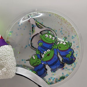 Green Alien Toy Minnie Ears - Space Ranger Bow Minnie Ears - Etsy