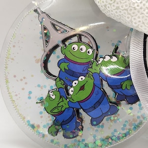 Green Alien Toy Minnie Ears - Space Ranger Bow Minnie Ears - Etsy