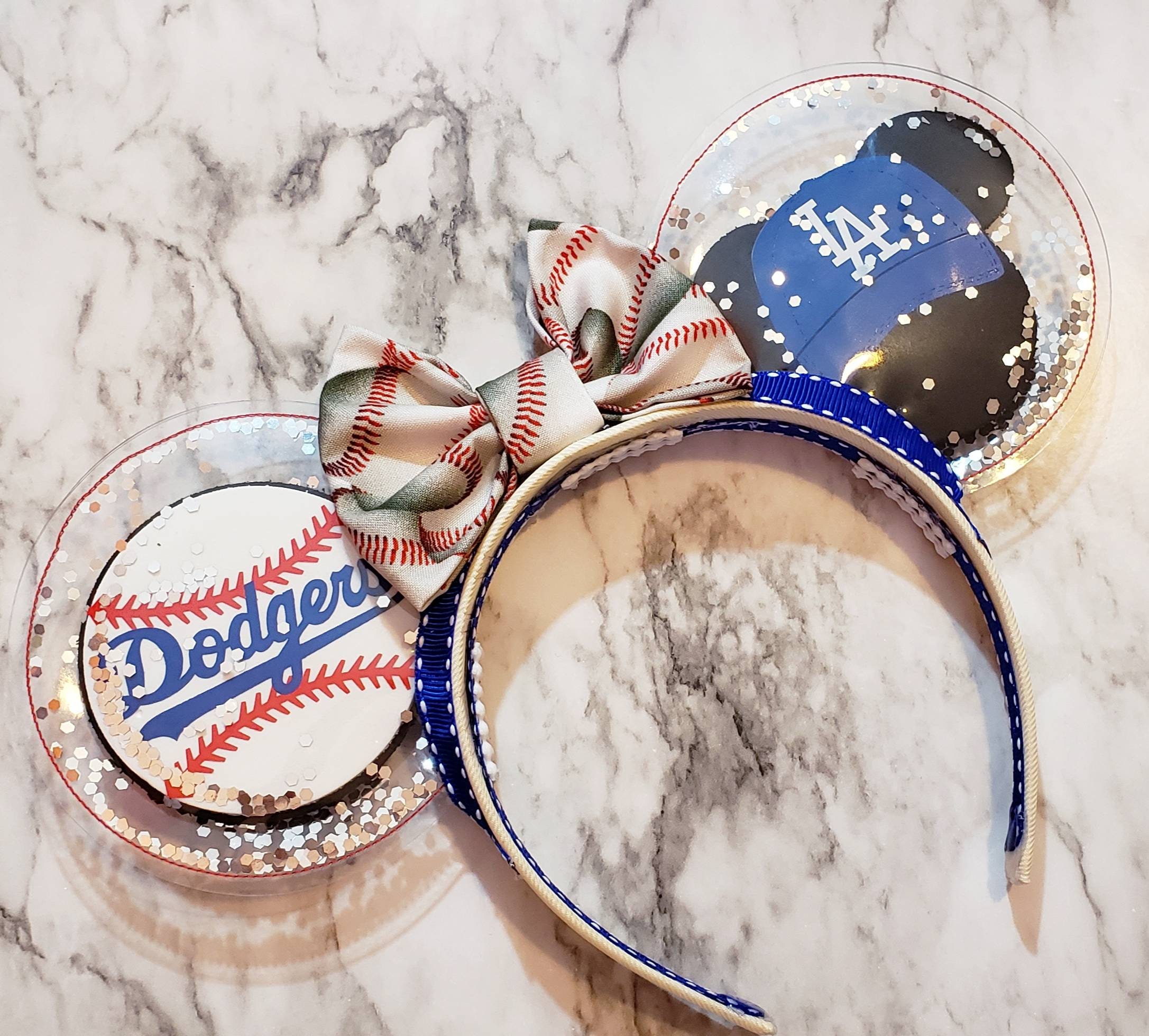 Baseball Minnie Ears - Los Angeles Dodgers - Houston Astros - Boston ...