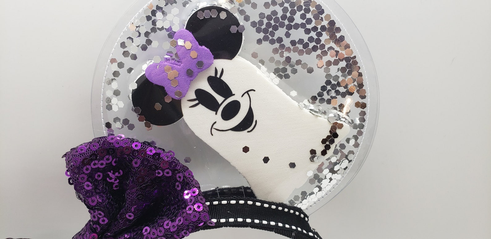 Mickey and Minnie Ghost Halloween Ears Disney Ghost Ears - Etsy