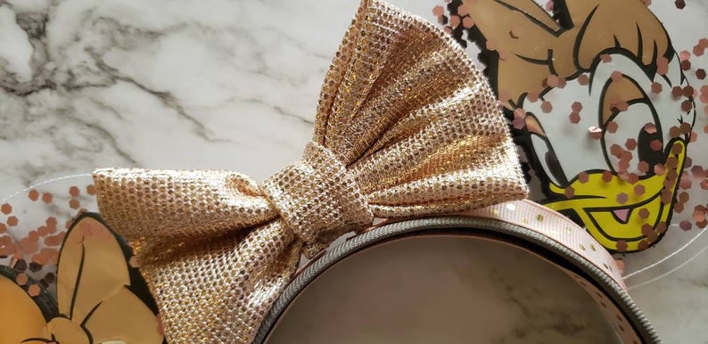 Rose Gold Minnie Mouse Ears Clear Ears Clearly Magic - Etsy