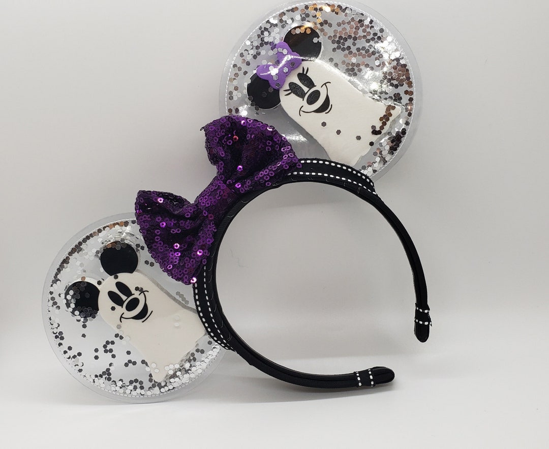 Mickey and Minnie Ghost Halloween Ears - Disney Ghost Ears - Mickey's ...