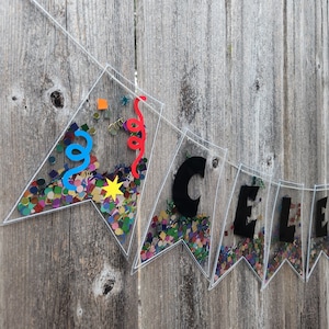 Confetti Banner, Yay Banner, Celebrate Banner, Birthday Banner ...